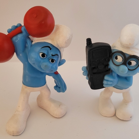 McDonald's | Toys | Mcdonalds 21 Smurf Figurines Brainy And Hefty ...